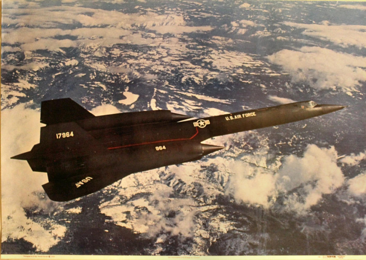 SR-71 Blackbird of the Strategic Air Command Vintage Concert Poster at ...