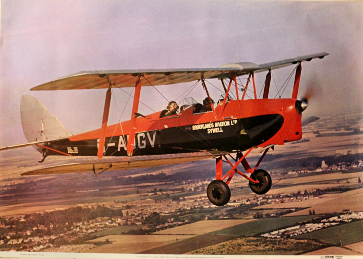 DH82A Tiger Moth Vintage Concert Poster at Wolfgang's