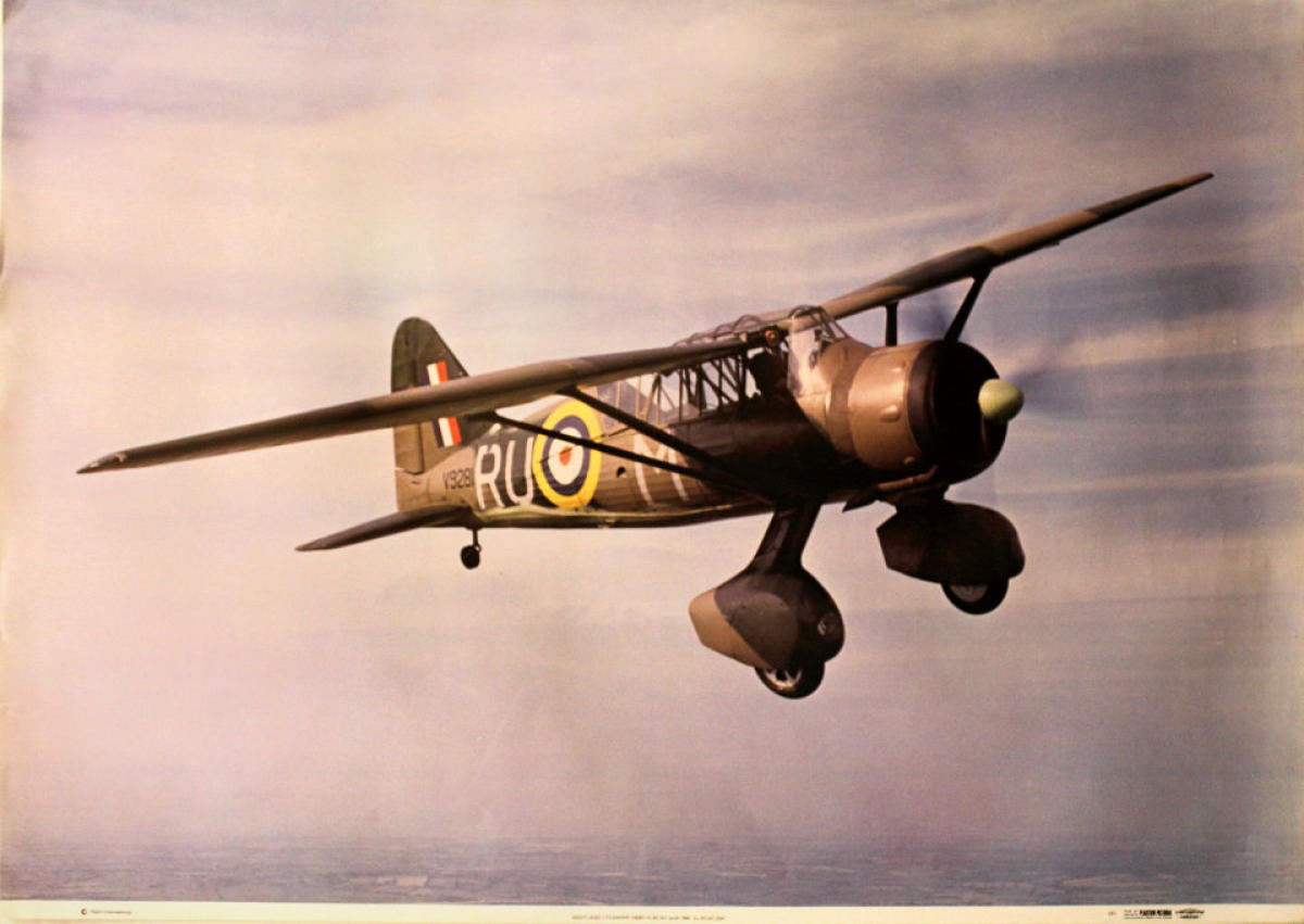 Westland Lysander V9281/G-BCWL Vintage Concert Poster at Wolfgang's
