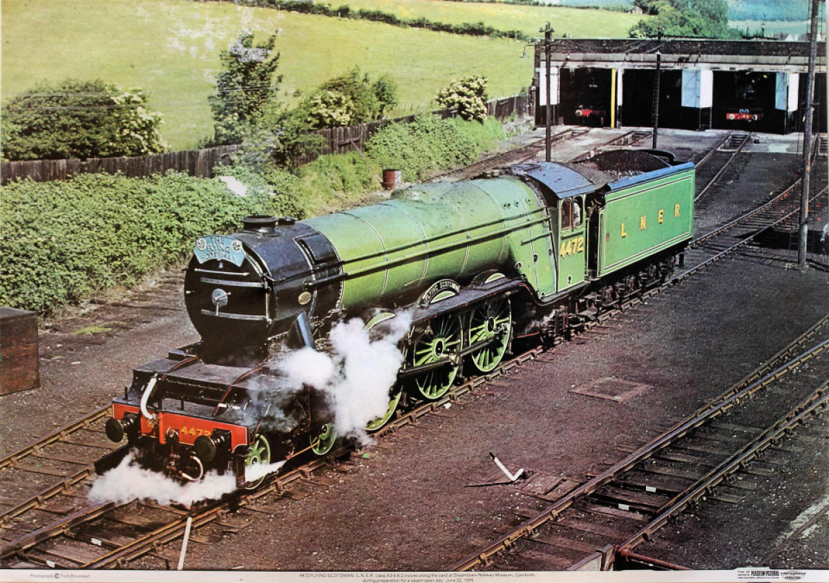 4472 Flying Scotsman L.N.E.R. Class A3 4-6-2 Vintage Concert Poster ...
