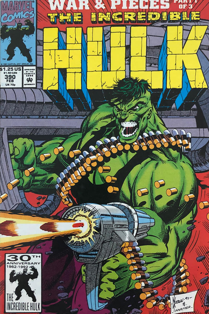 Marvel Comics: The Incredible Hulk #390 Vintage Comic, 1992 at Wolfgang's