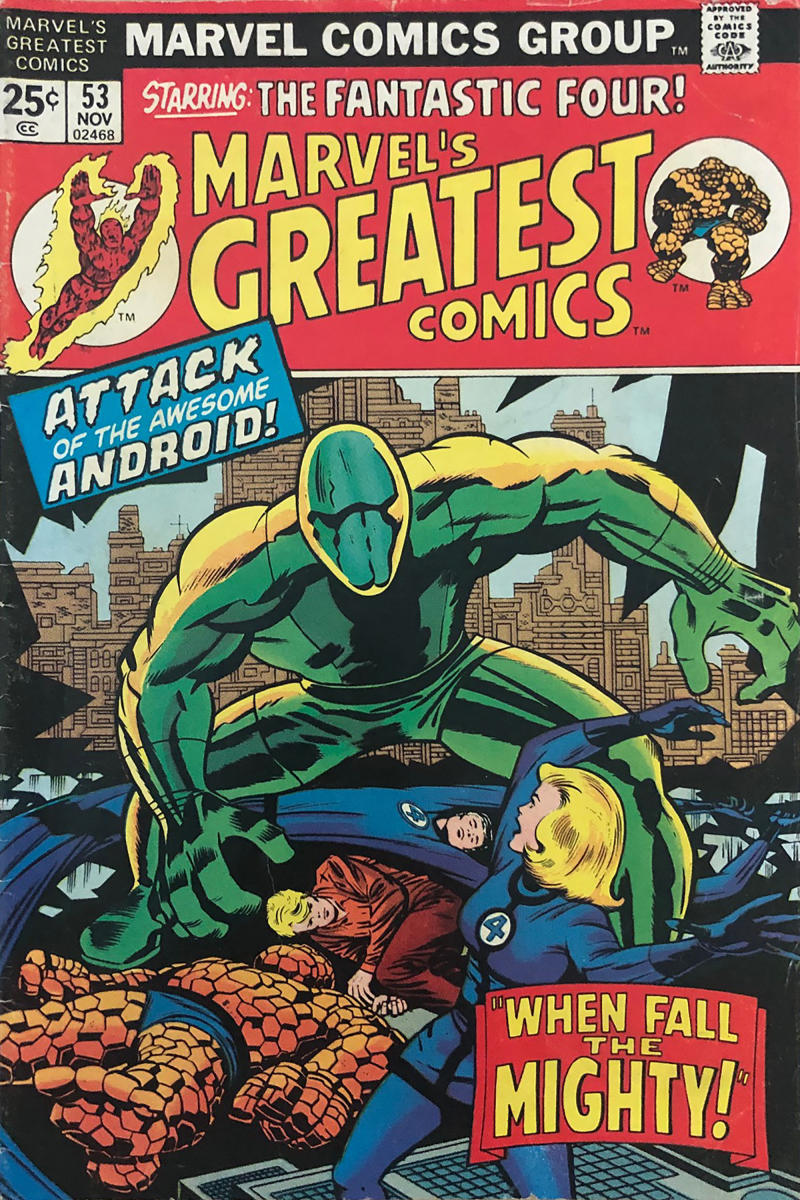 Marvel Comics: Marvel's Greatest Comics #53 Vintage Comic, 1974 at ...
