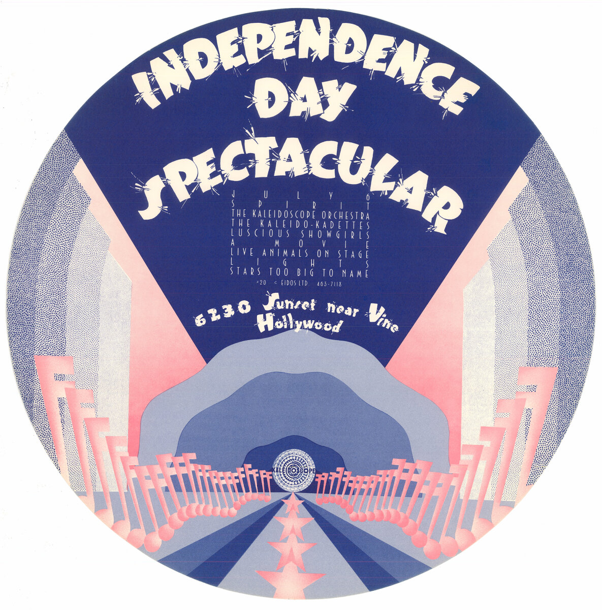 Spirit Vintage Concert Poster from Kaleidoscope, Jul 6, 1968 at Wolfgang's