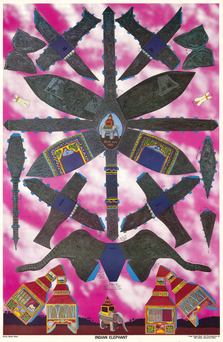 Indian Elephant Vintage Concert Poster, 1967 at Wolfgang's