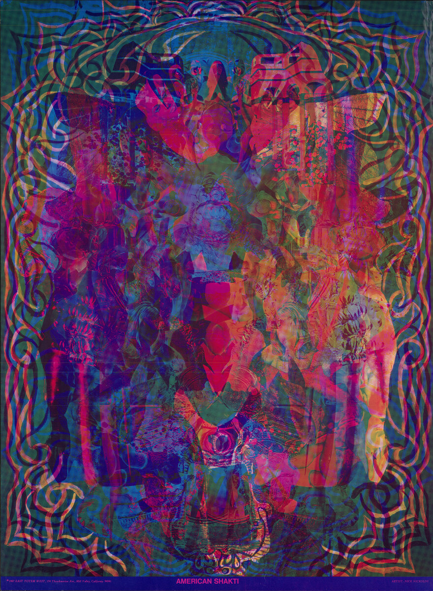 American Shakti Vintage Concert Poster, 1967 at Wolfgang's