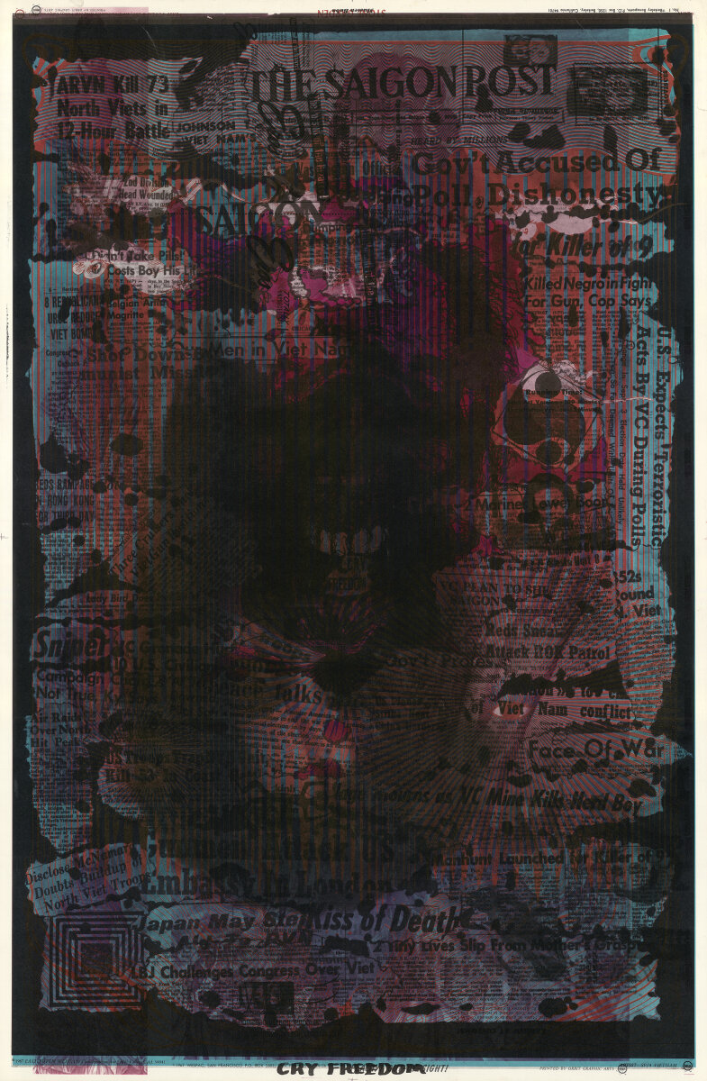 Cry Freedom Vintage Concert Poster, 1967 at Wolfgang's