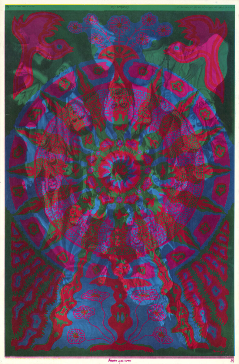 Flight Patterns Vintage Concert Poster, 1967 at Wolfgang's