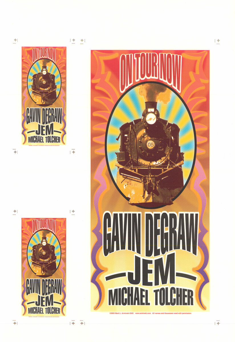 Gavin DeGraw Vintage Concert Proof, 2005 at Wolfgang's