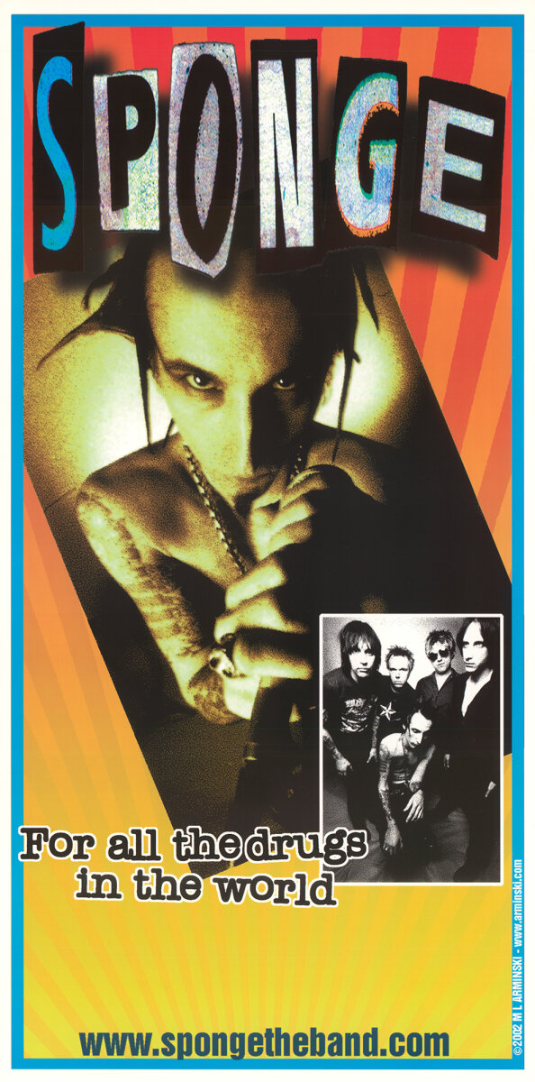 Sponge Vintage Concert Poster, 2002 at Wolfgang's