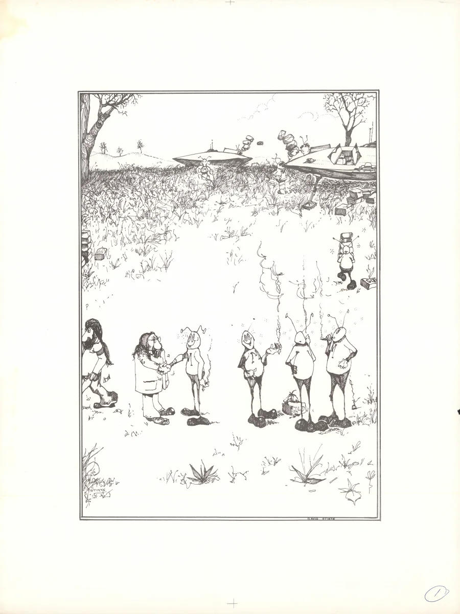 Smokin' Aliens Vintage Concert Poster at Wolfgang's