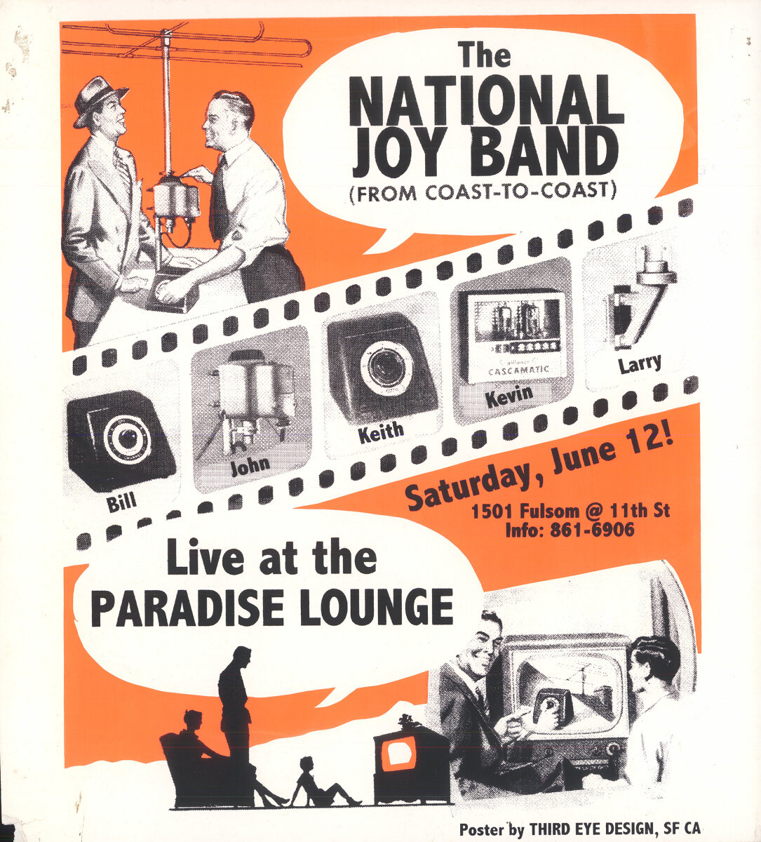 The National Joy Band Vintage Concert Poster from Paradise Lounge at ...