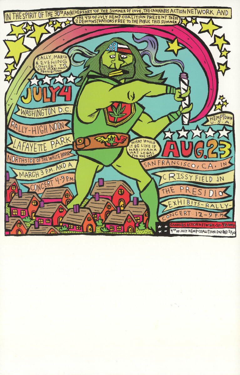 End Marijuana Prohibition Vintage Concert Poster from Washington, DC ...