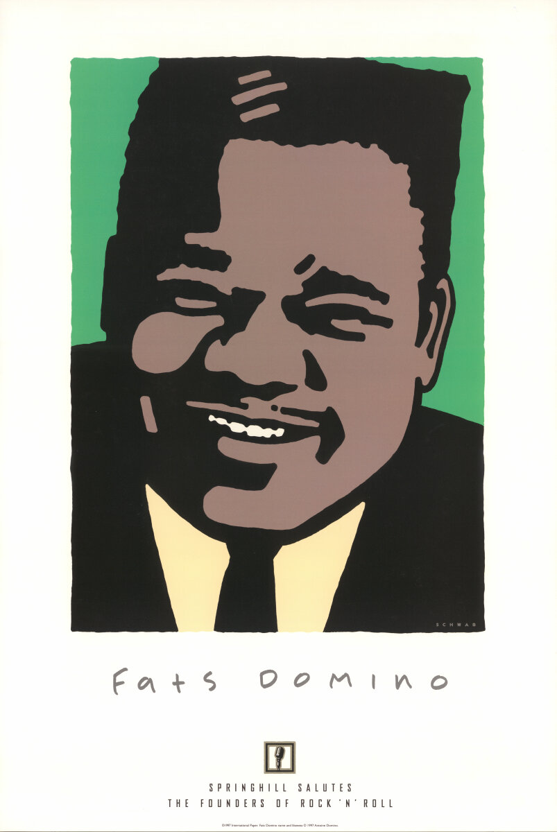 Fats Domino Vintage Concert Poster, 1997 at Wolfgang's