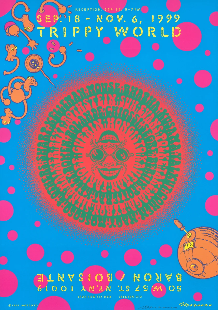 Trippy World Vintage Concert Poster from New York City, Sep 18, 1999 at ...