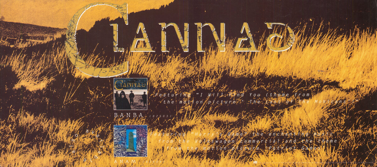 Clannad Vintage Concert Poster, 1993 at Wolfgang's