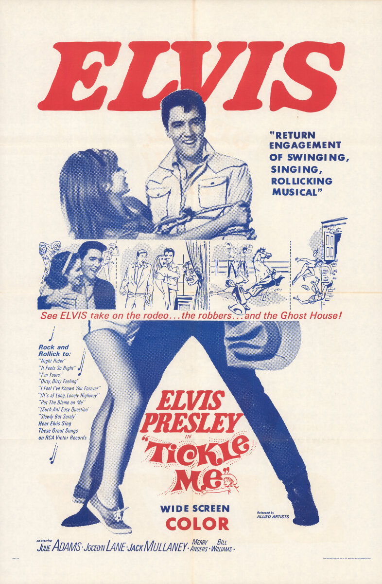 Tickle Me Vintage Concert Poster, 1965 at Wolfgang's