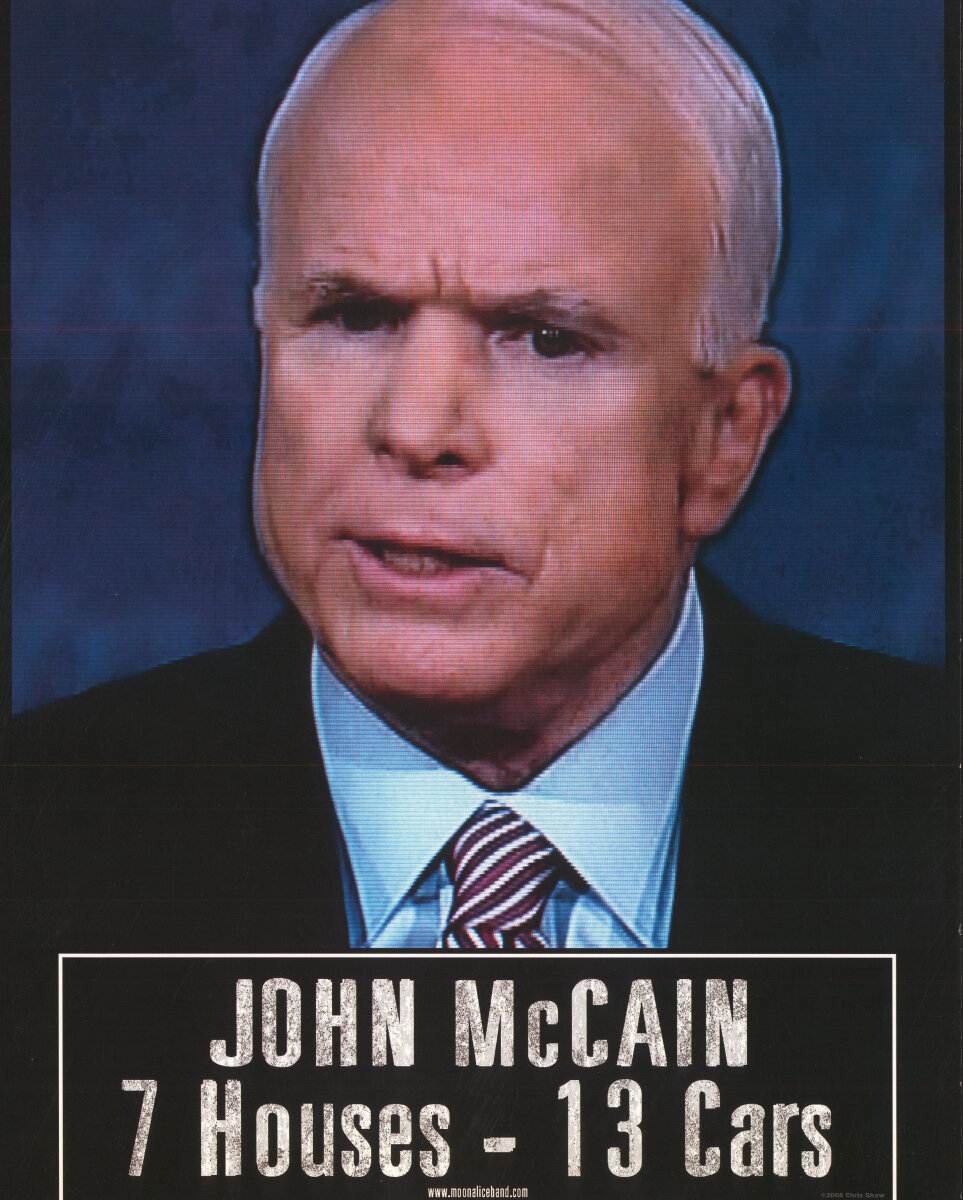 John McCain Vintage Concert Poster, 2008 at Wolfgang's