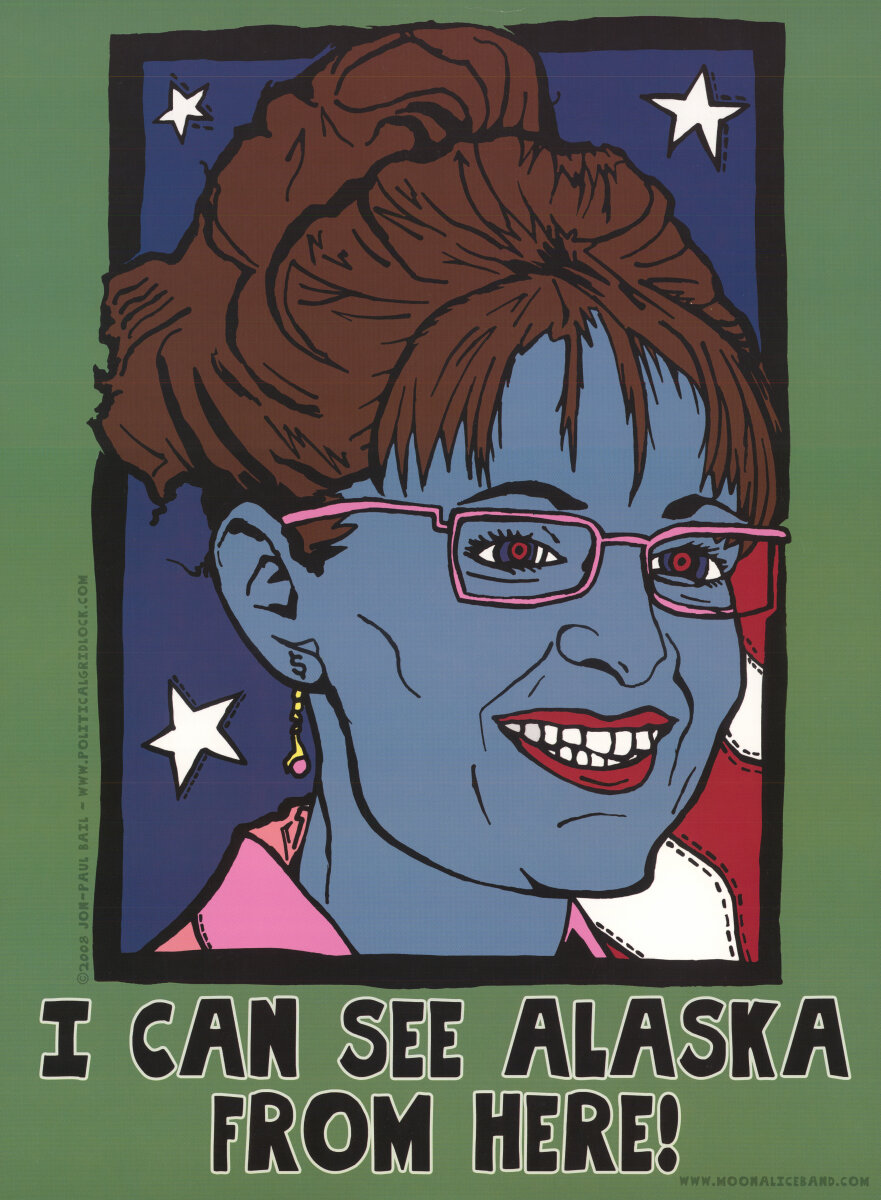 Sarah Palin Vintage Concert Poster, 2008 at Wolfgang's