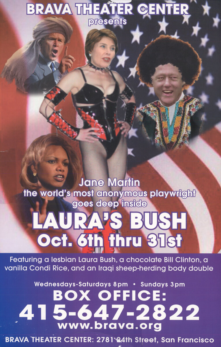 Laura Bush Vintage Concert Poster from San Francisco, Oct 6, 2004 at ...