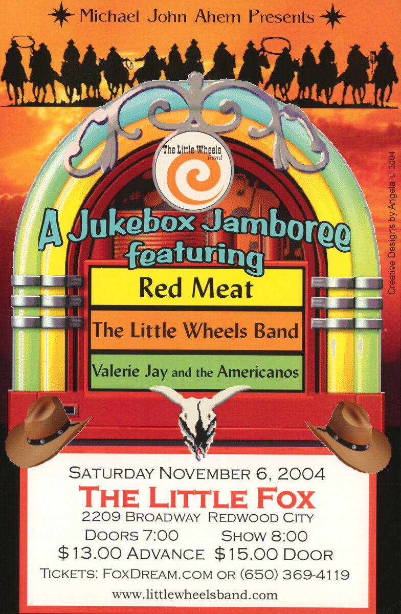 The Little Wheels Band Vintage Concert Poster from Little Fox, Nov 6 ...