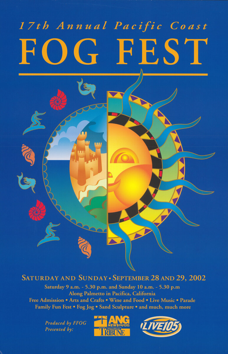 Fog Fest Vintage Concert Poster, Sep 28, 2002 at Wolfgang's