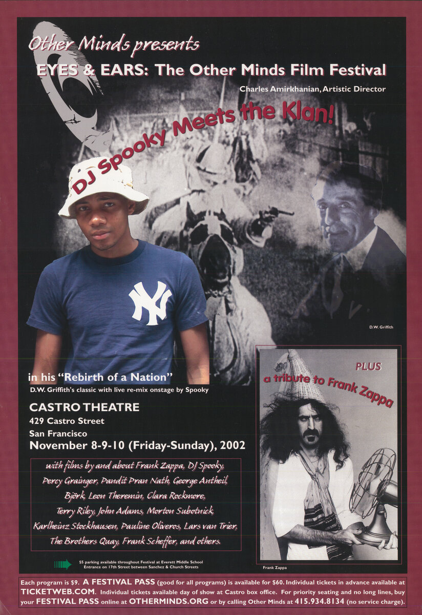 DJ Spooky Vintage Concert Poster from Castro Theatre, Nov 8, 2002 at ...