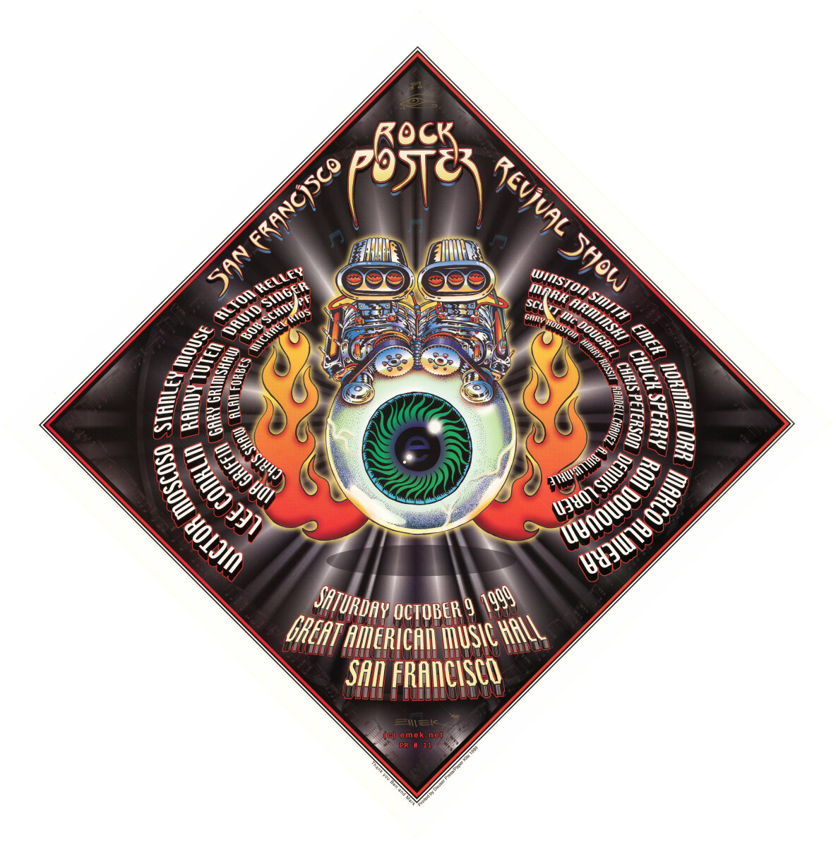 San Francisco Rock Poster Revival Show Vintage Concert Poster from ...