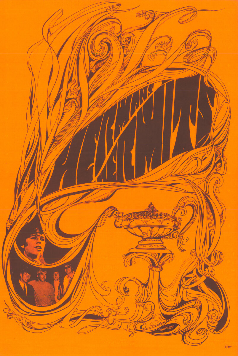 Herman's Hermits Vintage Concert Poster, 1967 at Wolfgang's