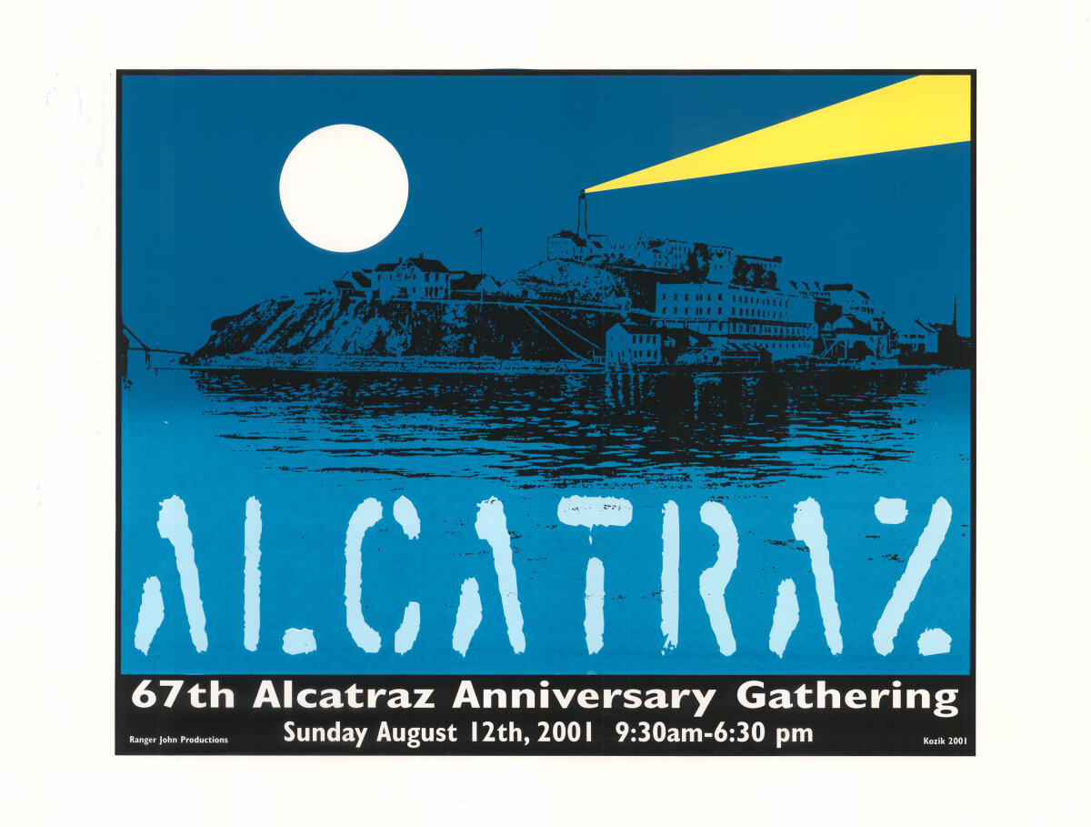 Alcatraz Vintage Concert Poster from Alcatraz Island, Aug 12, 2001 at ...