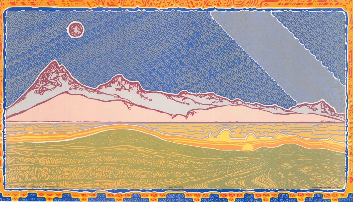 Wes Wilson Vintage Concert Poster, 1970 at Wolfgang's