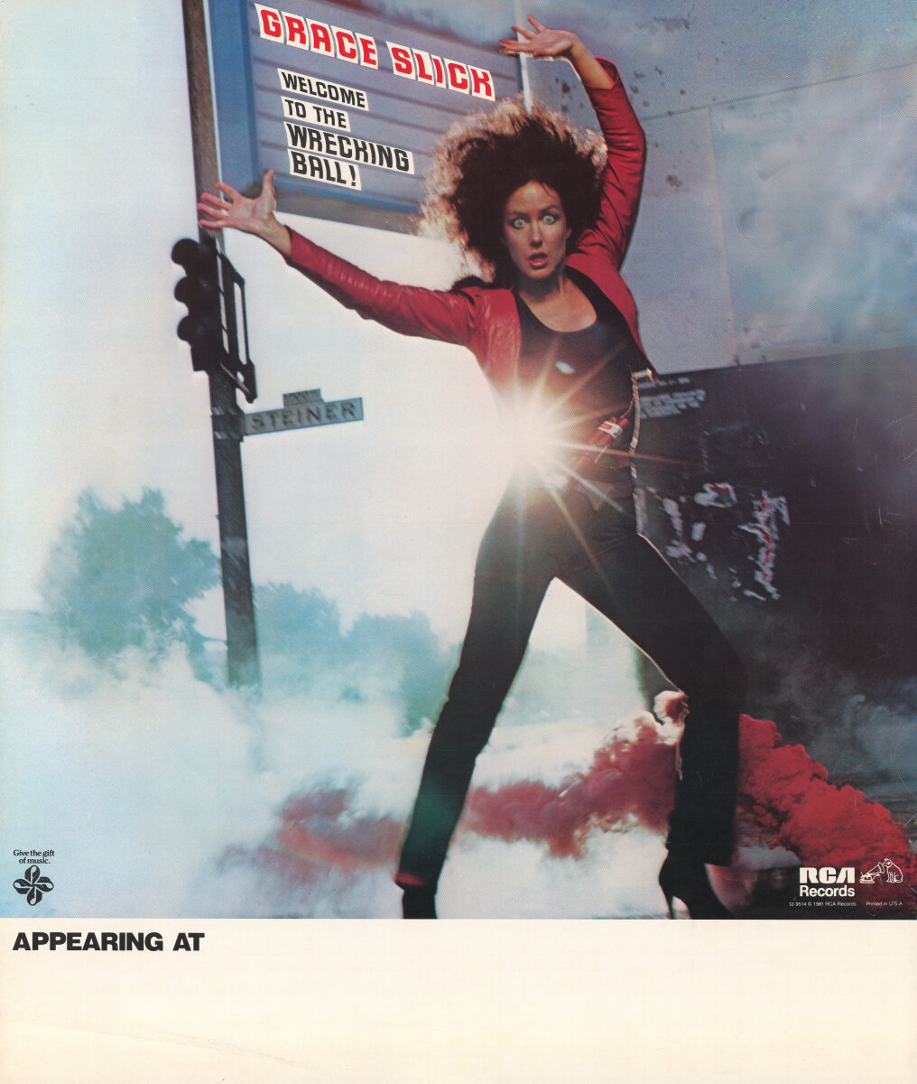 Grace Slick Vintage Concert Poster, 1981 at Wolfgang's