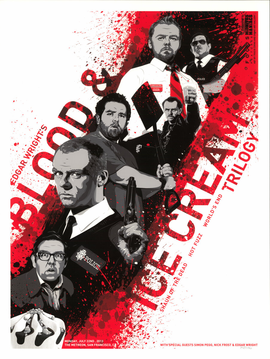 Blood & Ice Cream Vintage Concert Silkscreen from San Francisco, Jul 22 ...