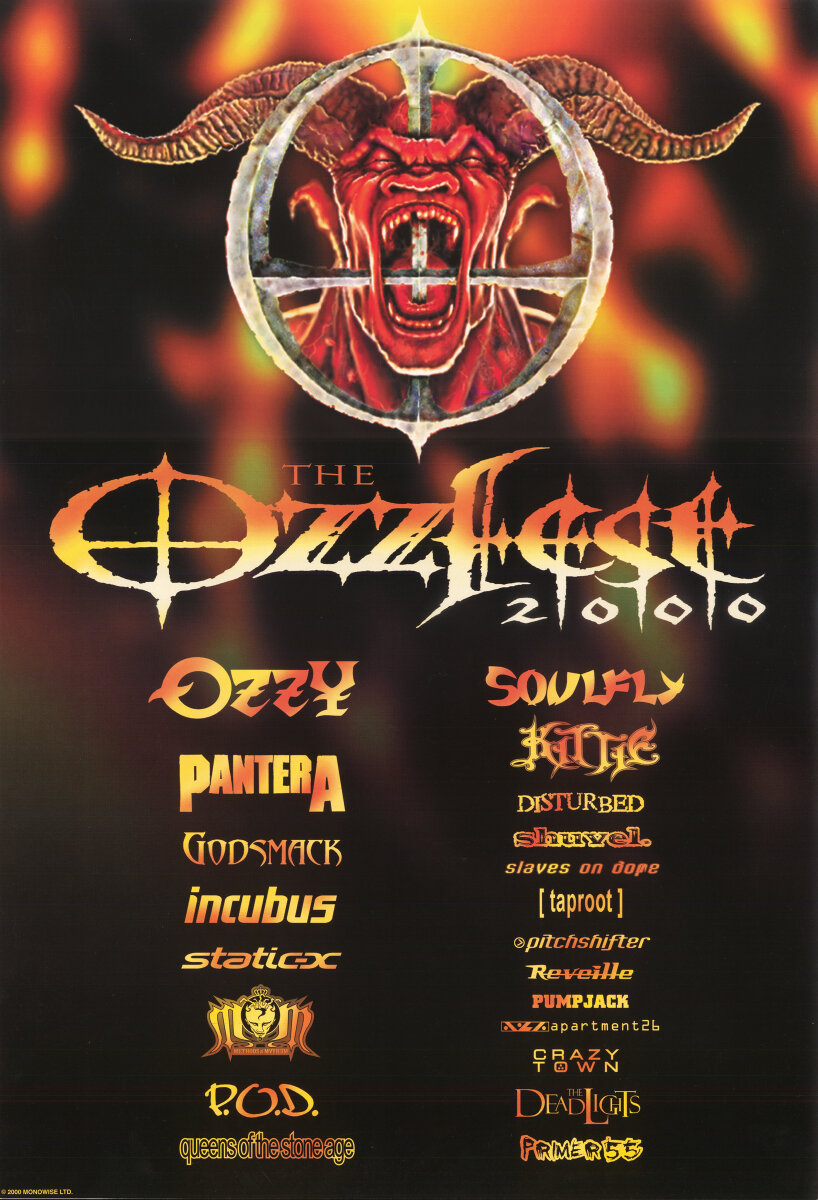 Ozzy Osbourne Vintage Concert Poster, 2000 at Wolfgang's