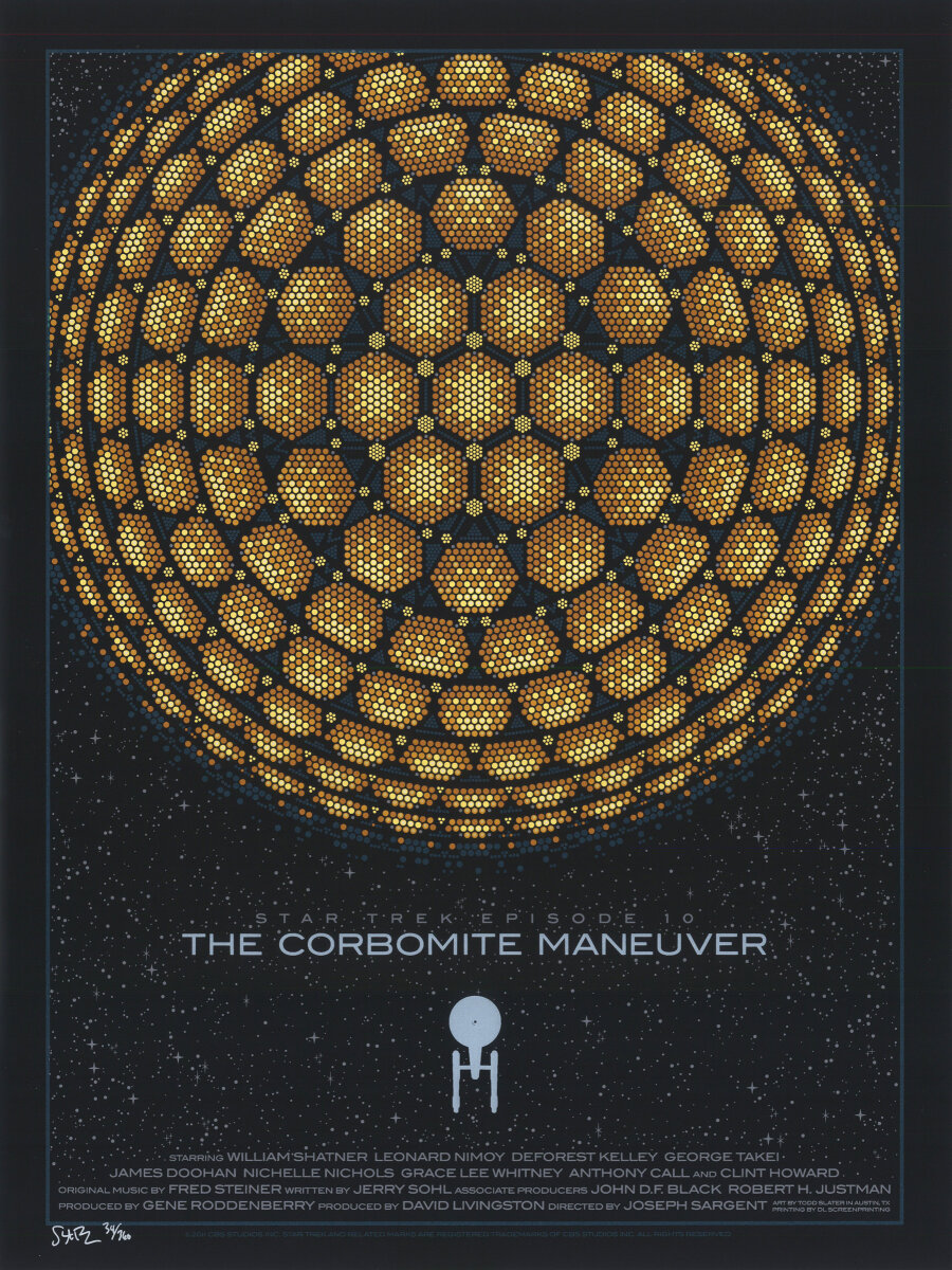 Star Trek Episode 10: The Corbomite Maneuver Vintage Concert Silkscreen ...