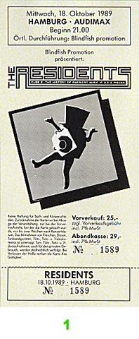 The Residents Vintage Concert Poster from Fillmore Auditorium, Oct 31 ...